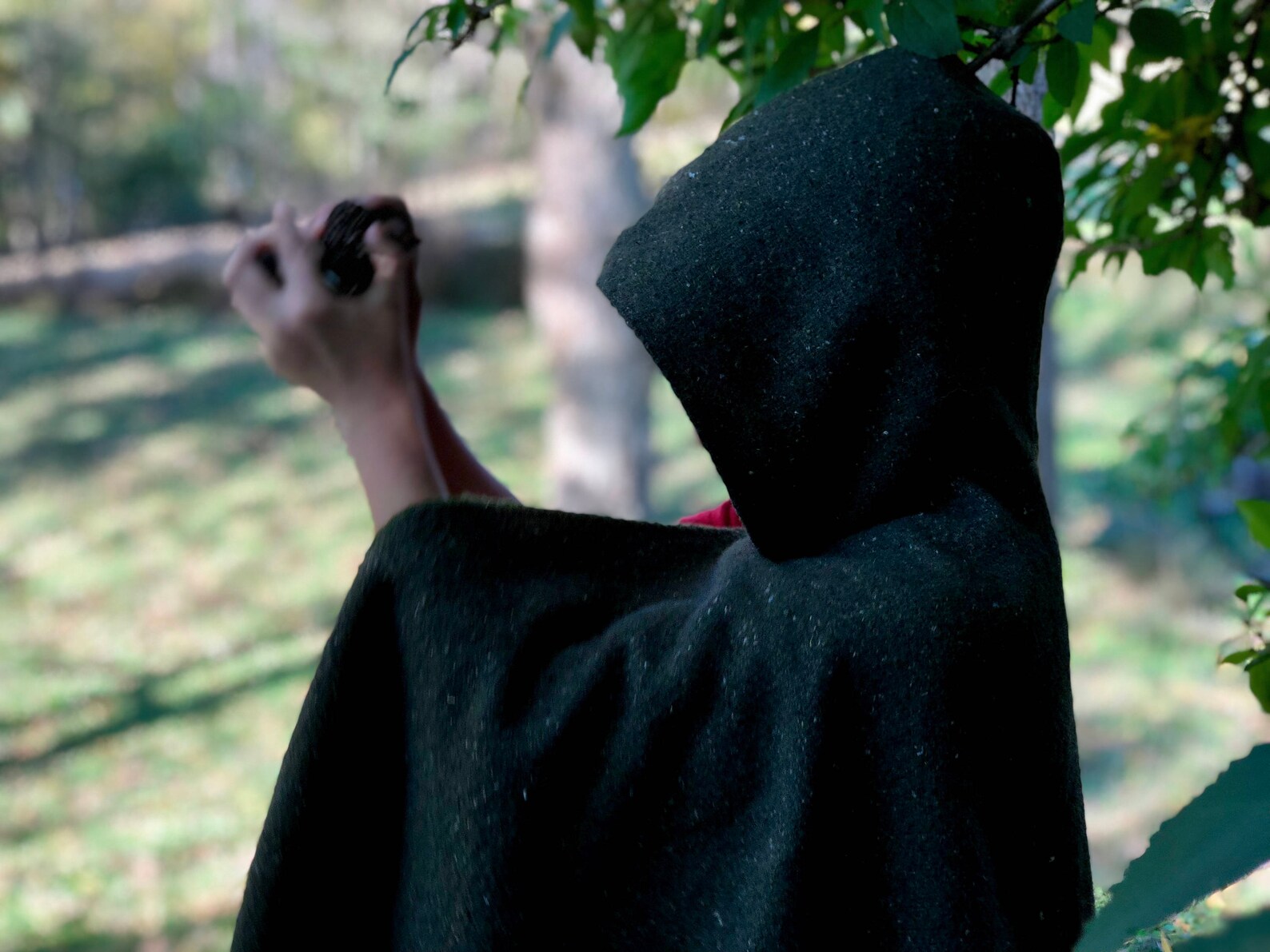 Green Hooded Wool Cloak for Kids and Adults 70% Wool Ranger - Etsy