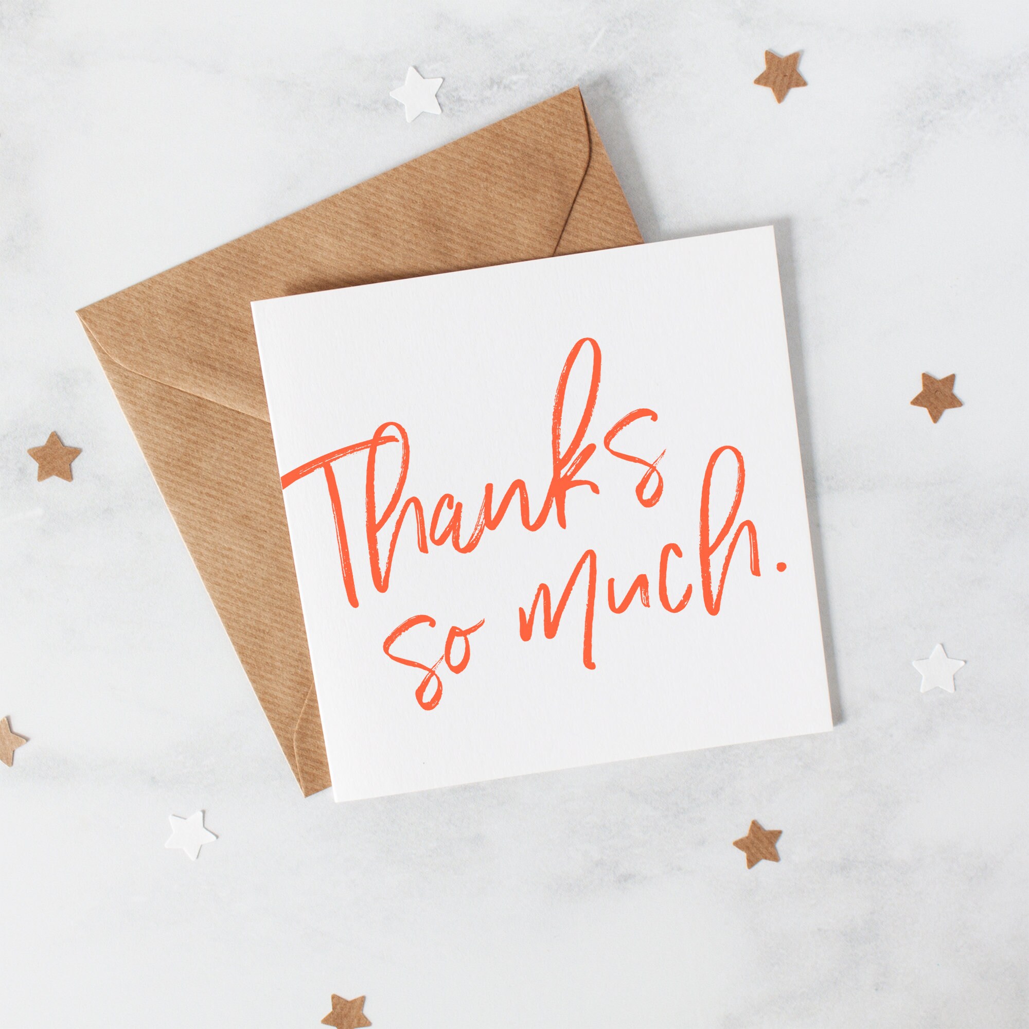 Thanks so much Card Thank you note Thank You Cards Paper etna.com.pe