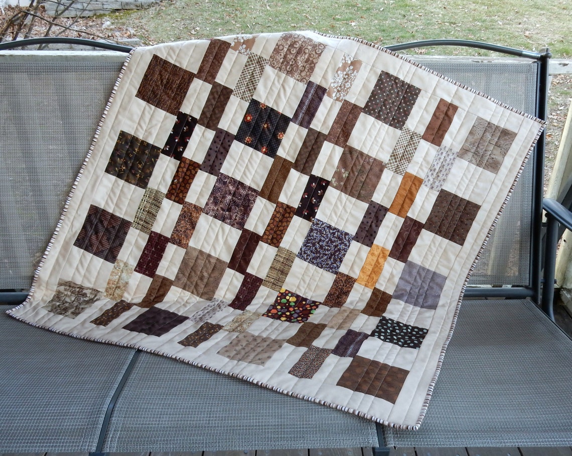 Charm Square Friendly, Woven Sticks and Stones in Brown - Autograph ...