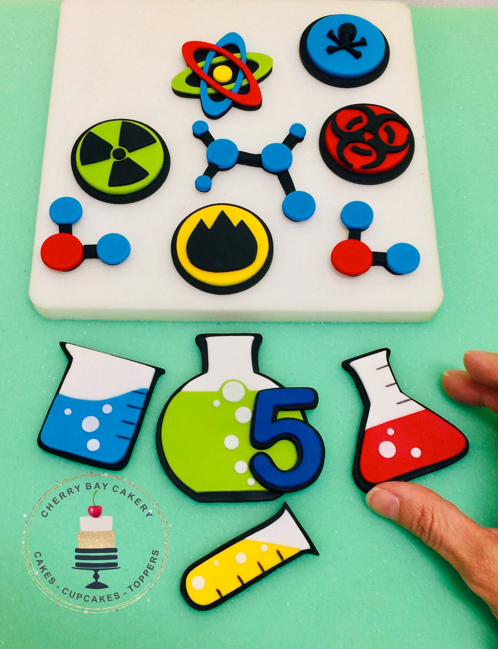 Fondant Scientist Cake Topper-science Birthday Party-scientist Cake ...