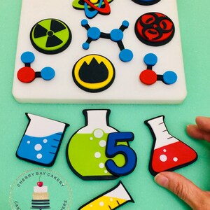 Fondant Scientist Cake Topper-science Birthday Party-scientist Cake ...