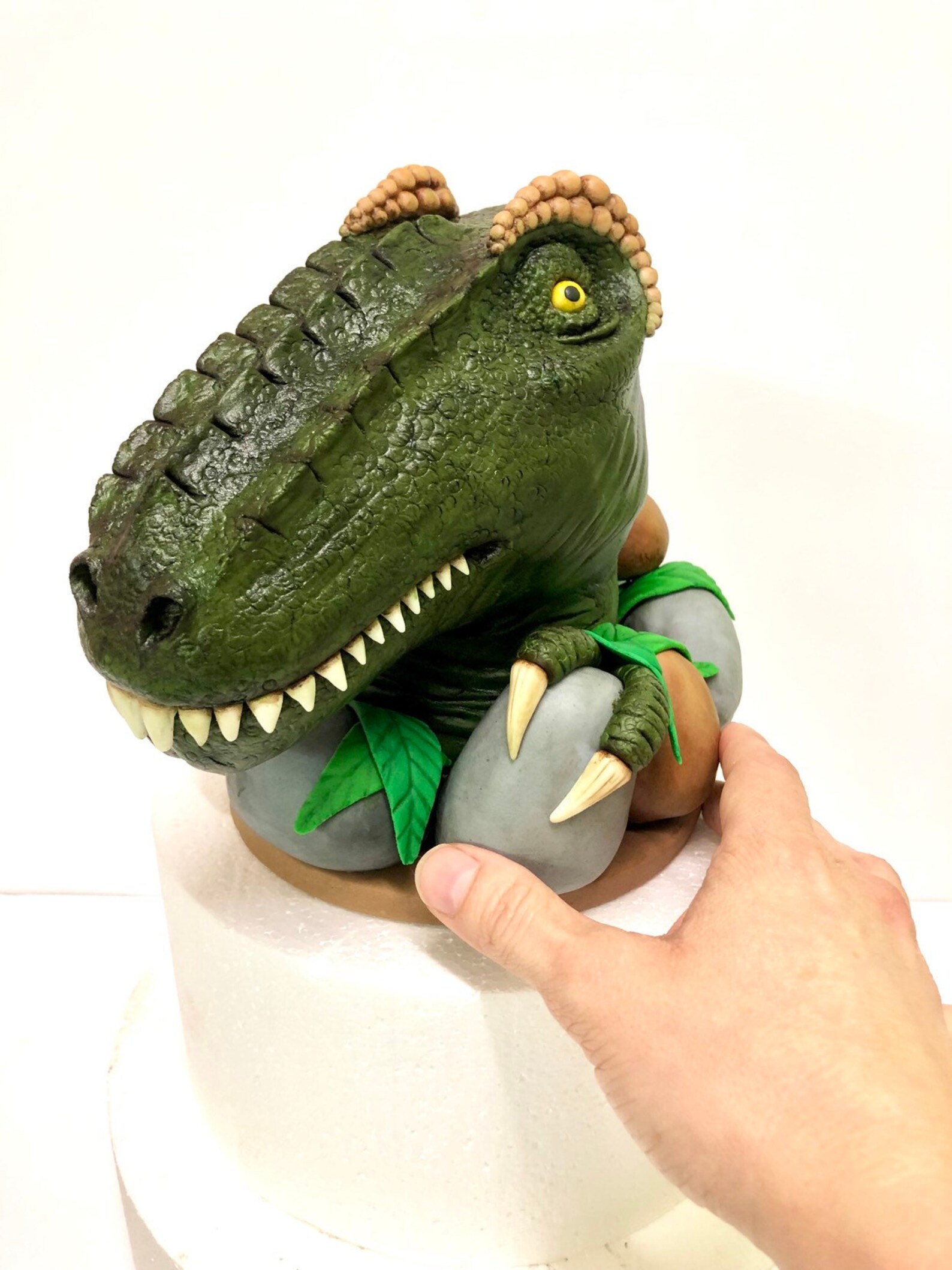 Dinosaur Cake Topper Fondant T-rex Cake Topper Dinosaur - Etsy