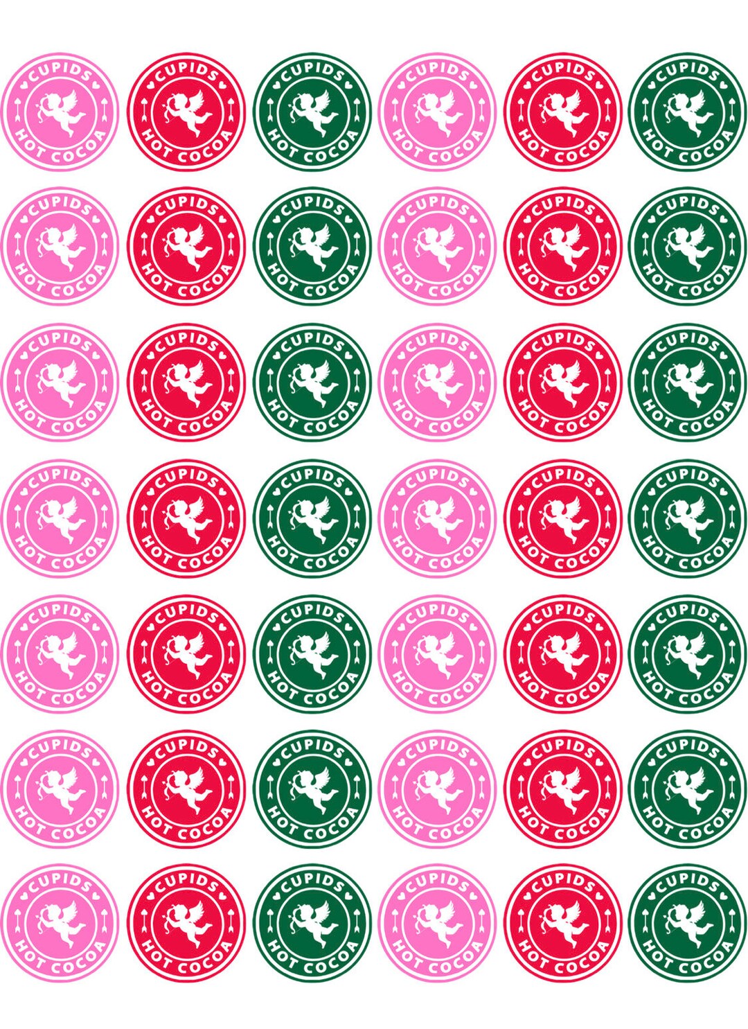 Cupid Valentine Edible Image for Hot Cocoa Bombs or Cocoa Cups | Icing ...