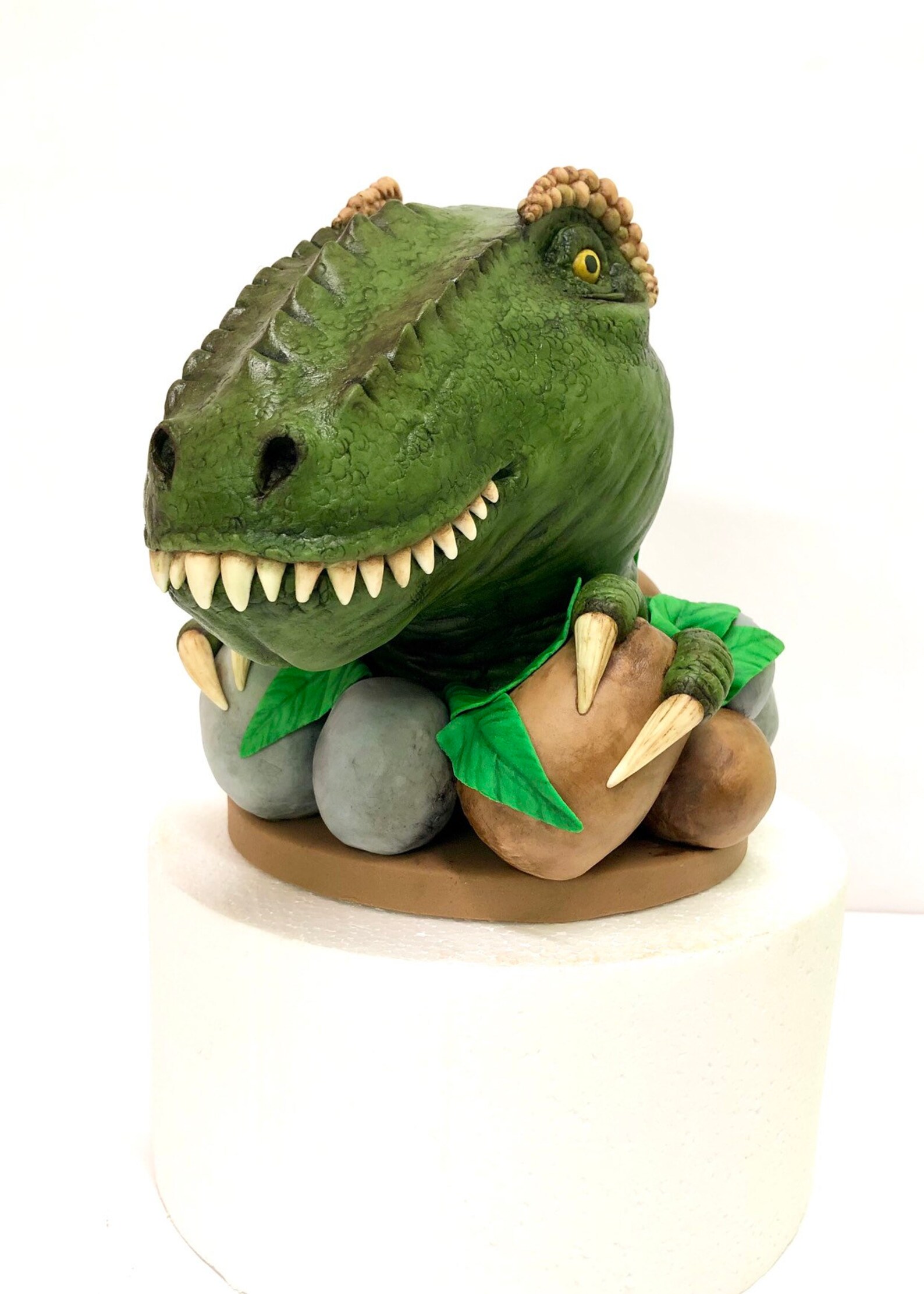Dinosaur Cake Topper Fondant T-rex Cake Topper Dinosaur - Etsy