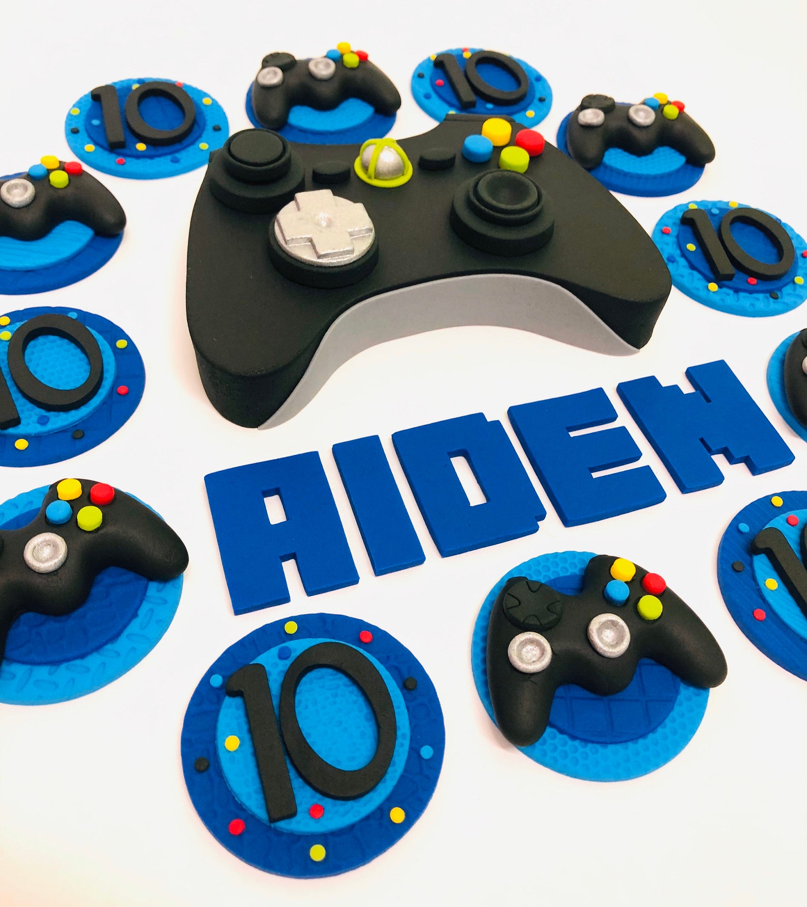 Gaming Controller Cake Topper Set-video Game Birthday | Etsy