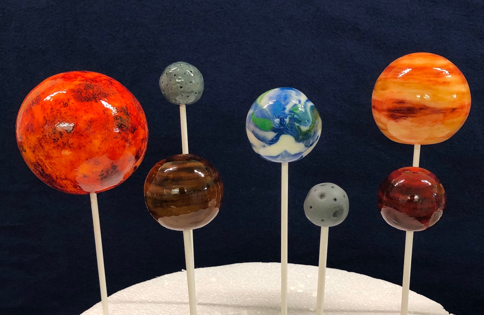 Fondant 3D Planet Cake Toppers-rice Krispy Treat | Etsy