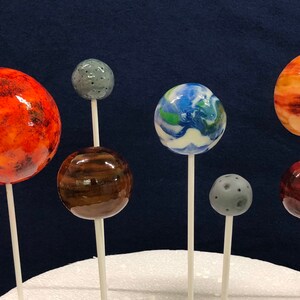 Fondant 3D Planet Cake Toppers-rice Krispy Treat Planets-planet ...