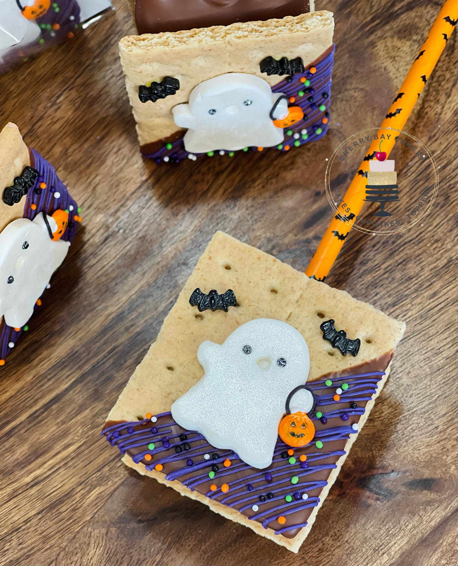 Halloween Smores on a Stick | Spooky Ghost With Pumpkin | Party Favor ...