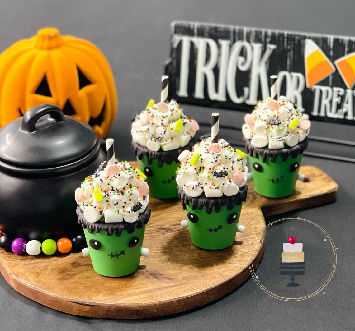 Halloween Frankenstein Hot Cocoa Cup | Cute Monster Green Hot Chocolate ...