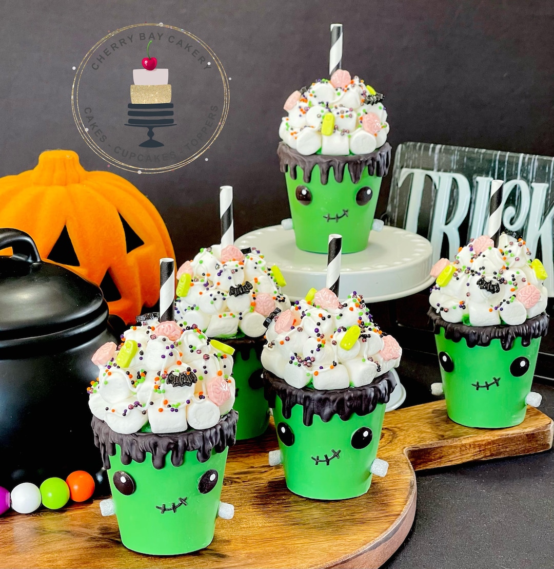 Halloween Frankenstein Hot Cocoa Cup | Cute Monster Green Hot Chocolate ...