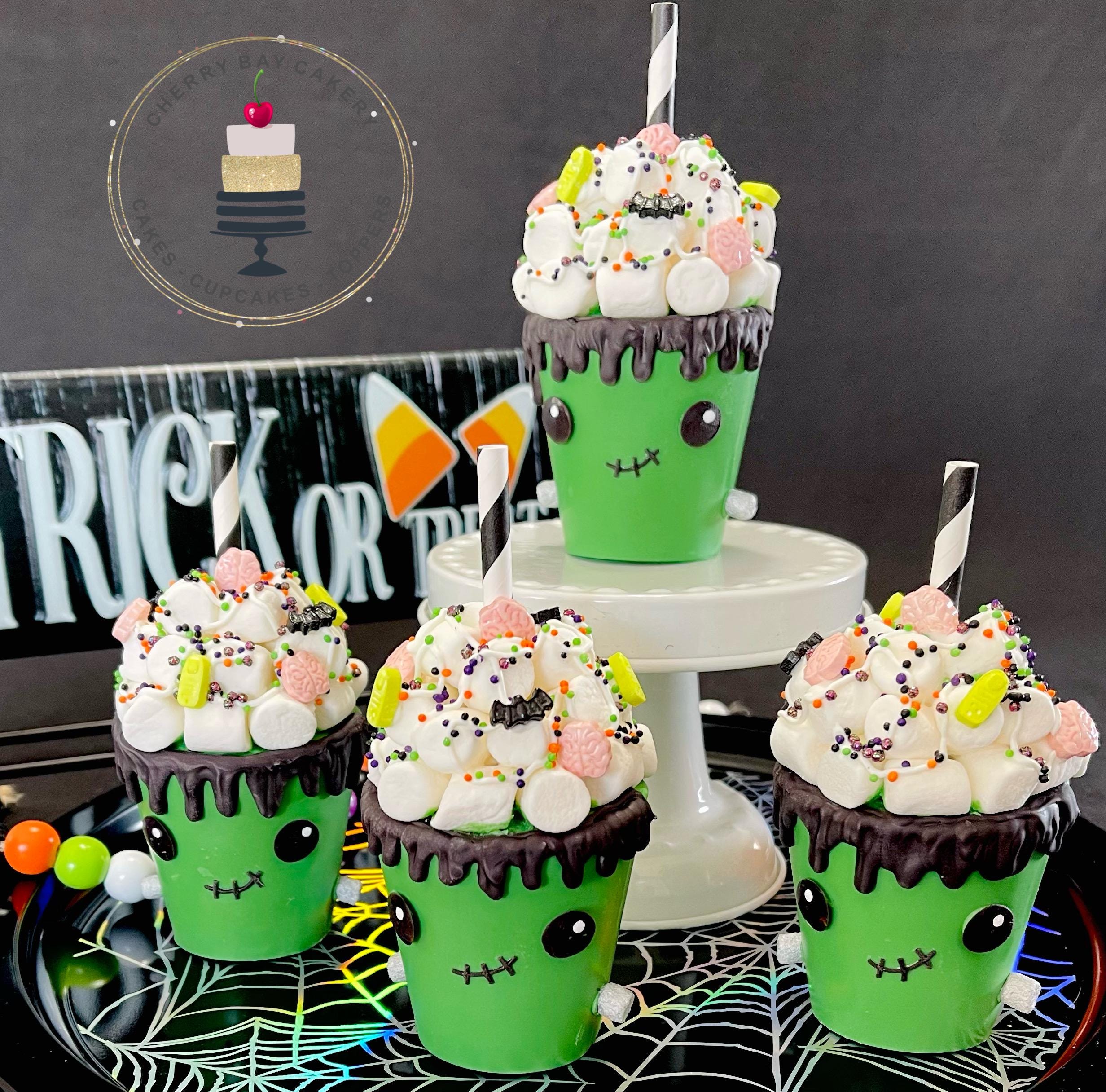 Halloween Frankenstein Hot Cocoa Cup | Cute Monster Green Hot Chocolate ...