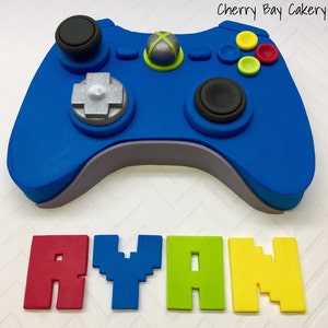 Video Game Cake Decorations, Video Game Birthday, Fondant Video Game ...