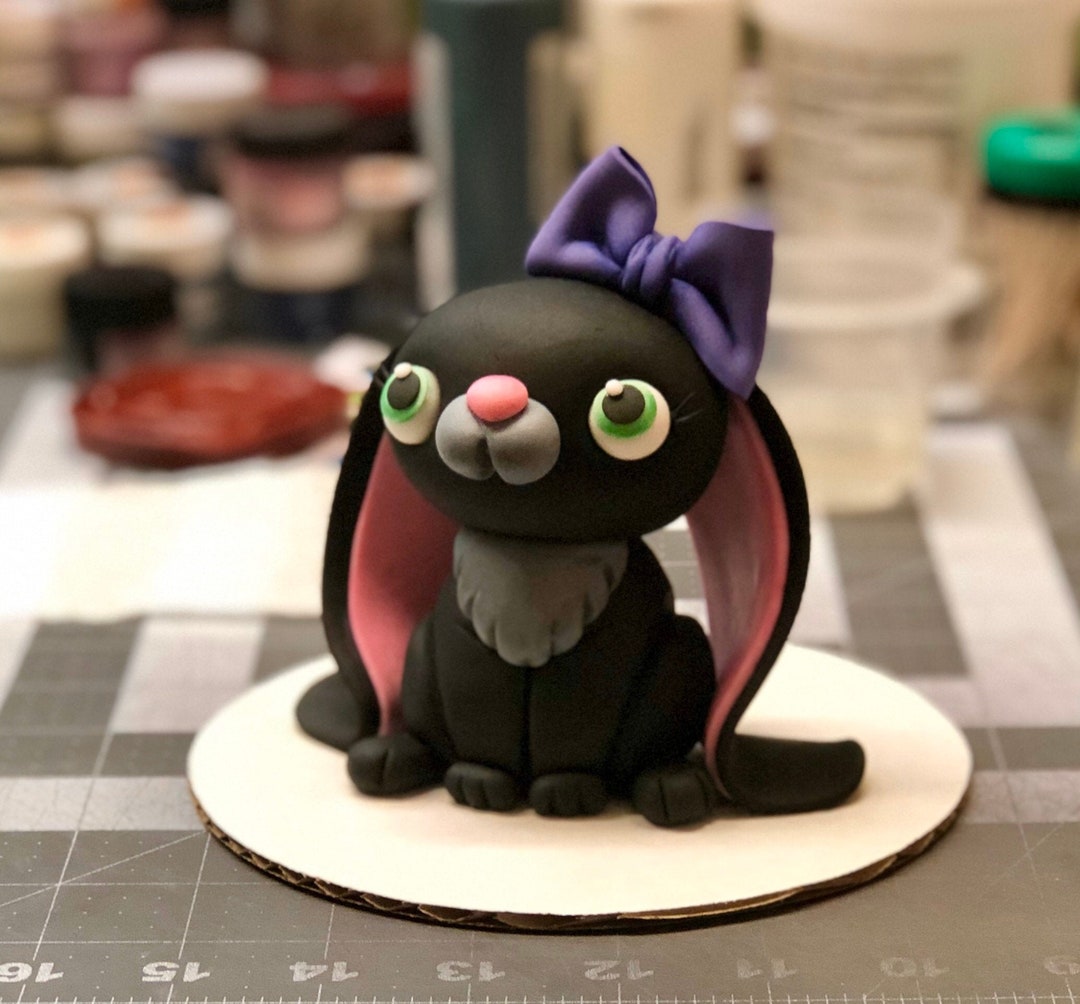 Fondant Bunny Rabbit Cake Topper-easter Cake Topper-bunny Baby Shower ...