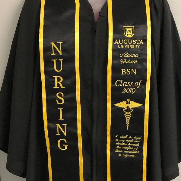 Nursing Graduation Stole - Etsy