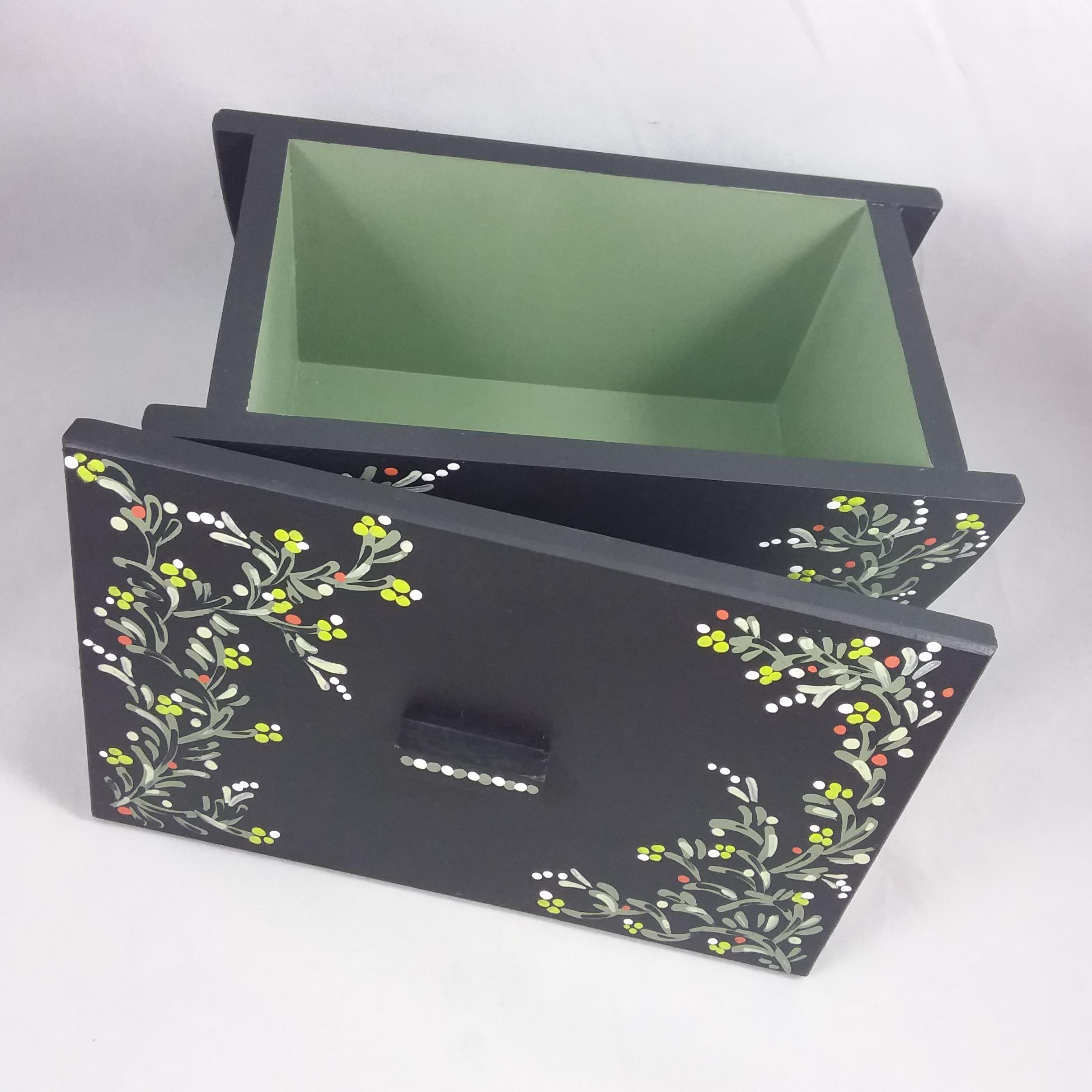 Unique Hand Painted Wood Box - Etsy