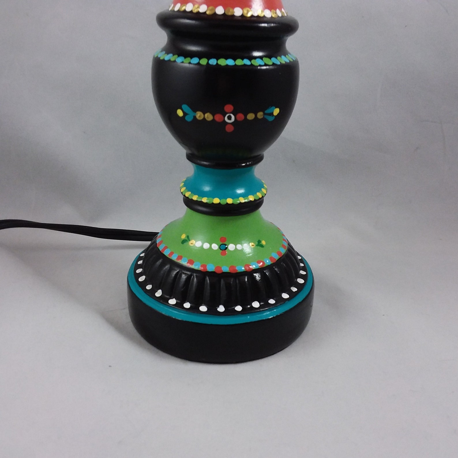 Very Merry Hand Painted Metal Table Lamp - Etsy