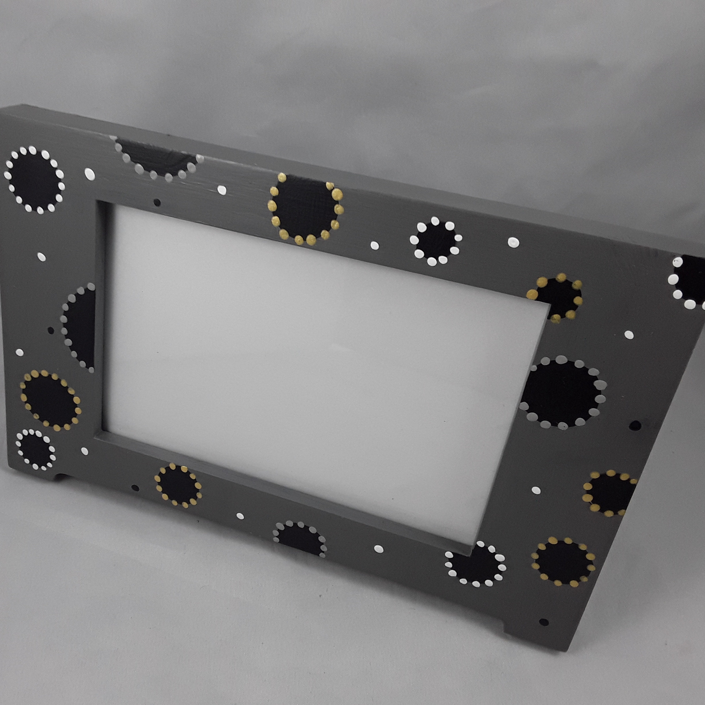 Fun Polka Dot Hand Painted Wood 4x6 Picture Frame - Etsy