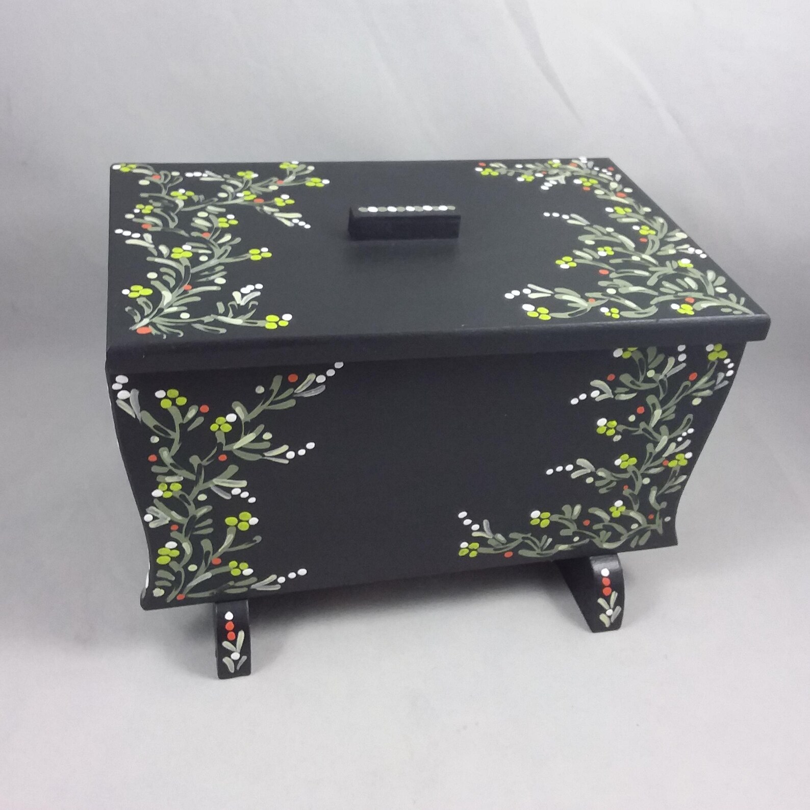Unique Hand Painted Wood Box - Etsy
