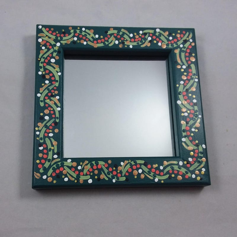Hand Painted Mirror - Etsy