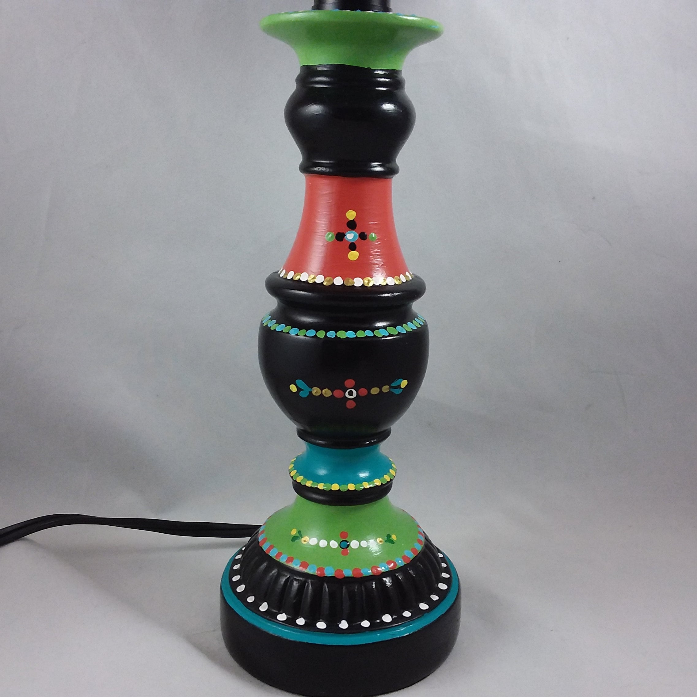 Very Merry Hand Painted Metal Table Lamp - Etsy