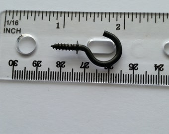 0.5 Inch / Pkg of 20 Small Key Hooks / 1/2 Screw Hooks / DIY Jewelry ...