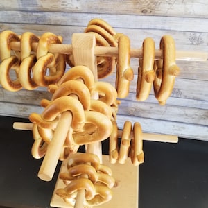 Pretzel Stand Display for Party Rotating XL Jewelry Holder Doughnut ...