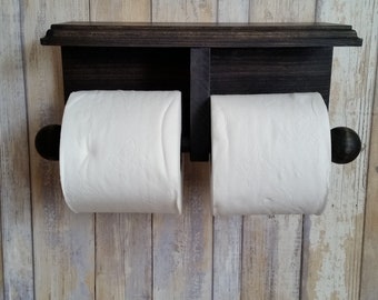 Double Toilet Paper Holder - Etsy