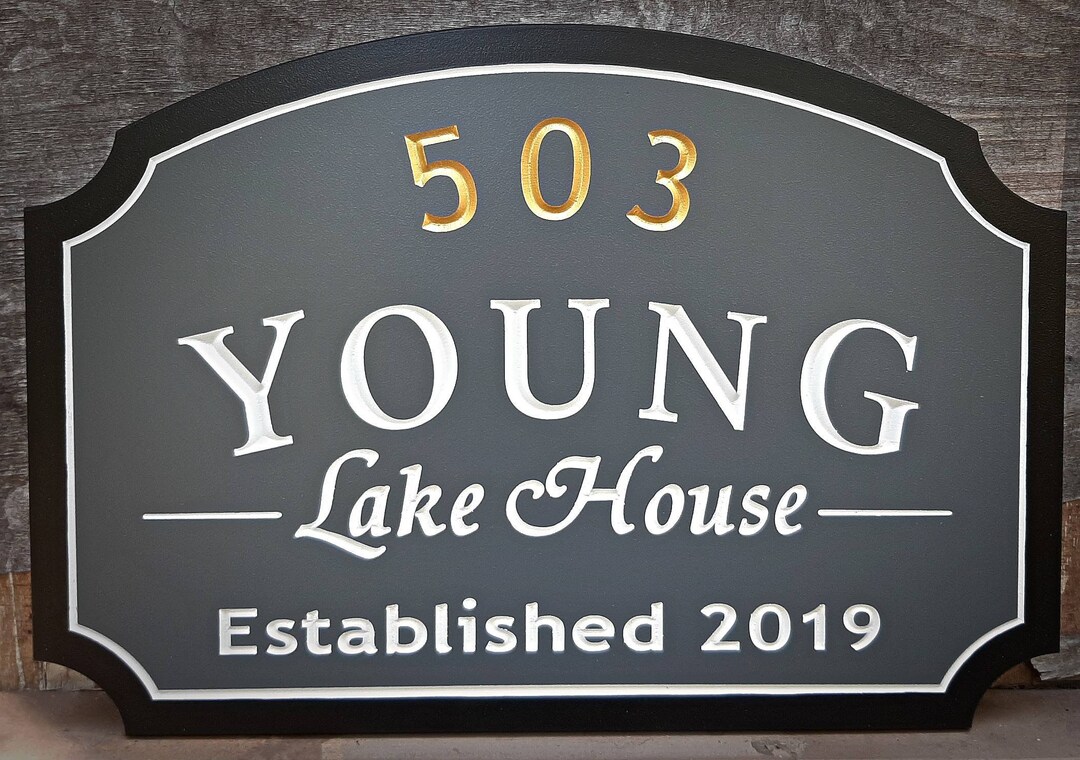 Custom House Sign, Outdoor PVC Sign, Farmhouse Entryway Decor, Custom ...