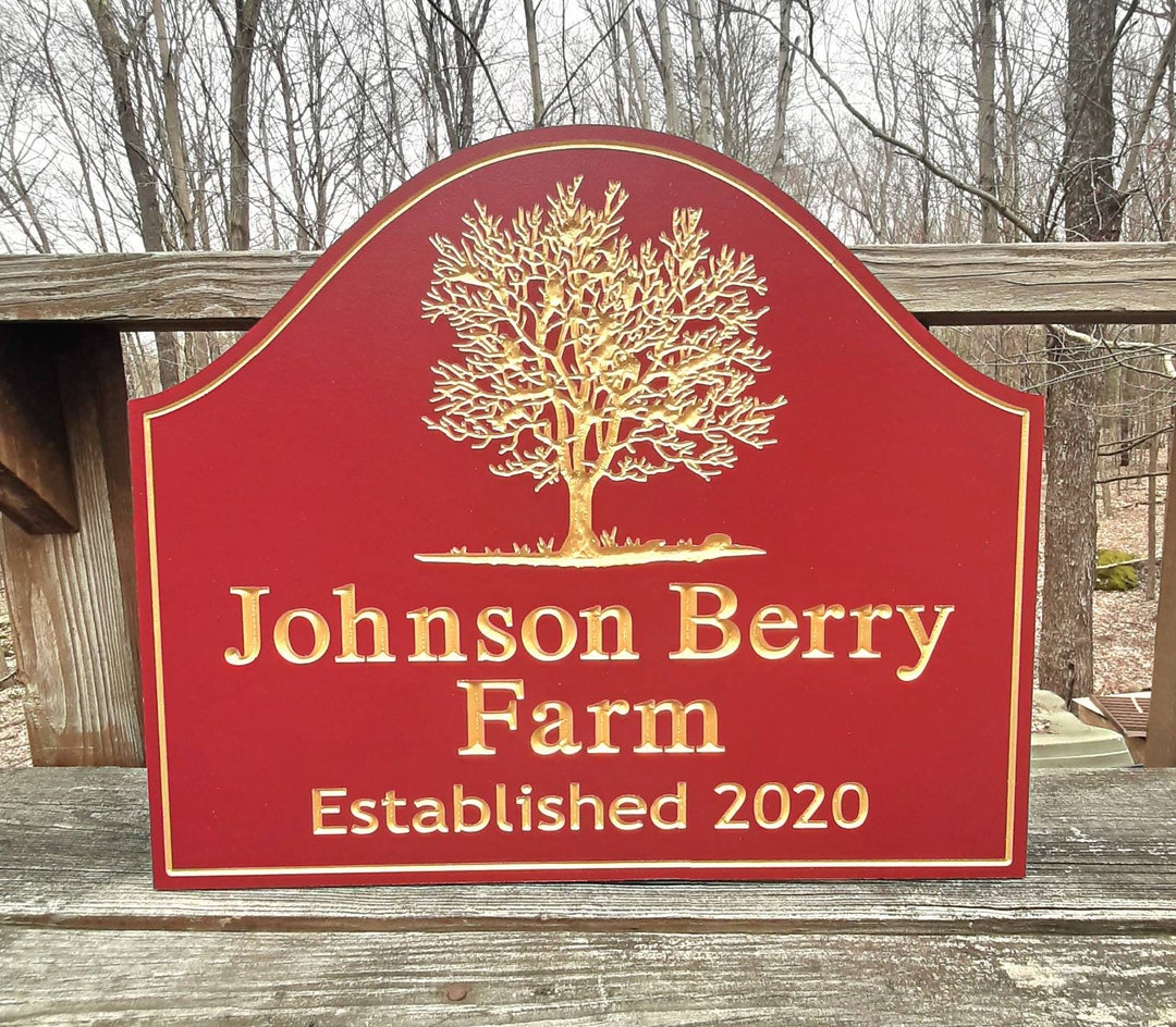 Custom Outdoor Family Address Sign – Personalized Engraved House ...