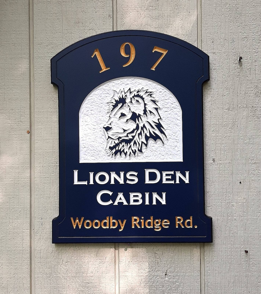 PVC Sign, Custom Made and Personalized Cabin Address Sign, Engraved ...