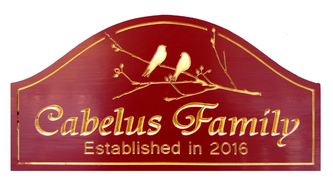 Engraved Residential and Property Name Carved Personalized Sign ...