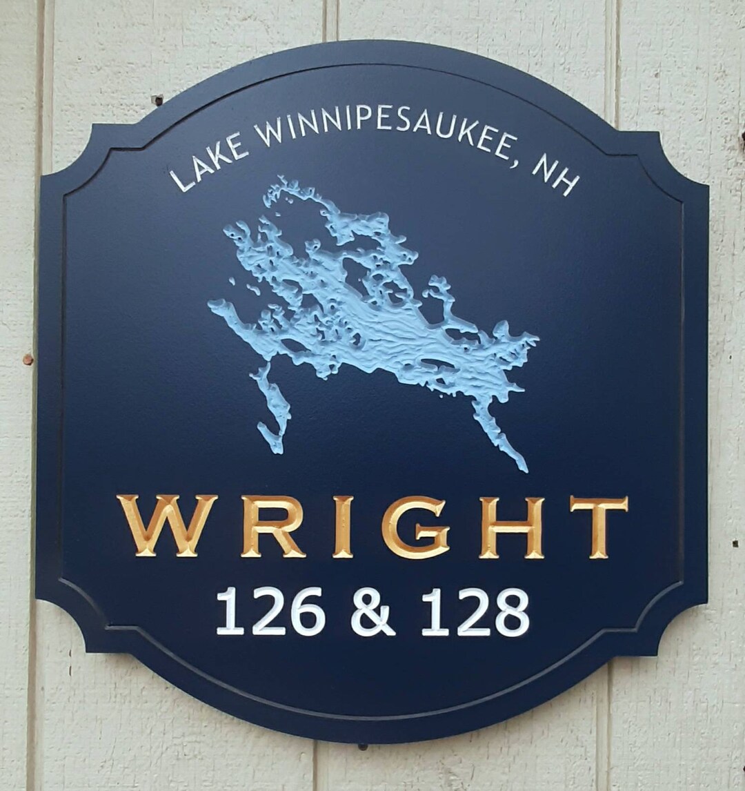 Custom Outdoor Lakefront Sign Personalized Rustic Nautical Decor for ...