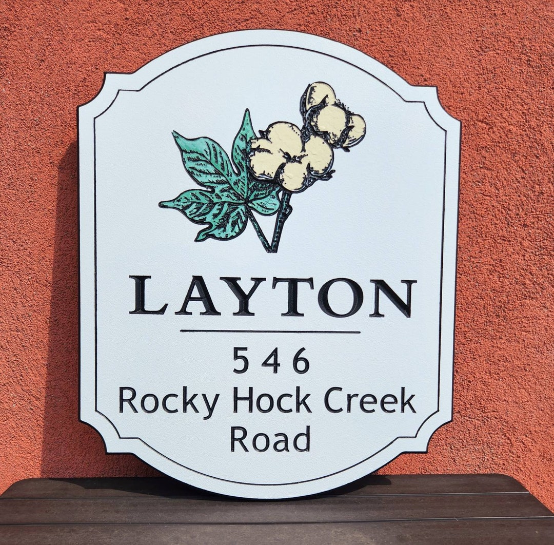 Personalized House Signs, Custom House Signs, House Number Signs ...