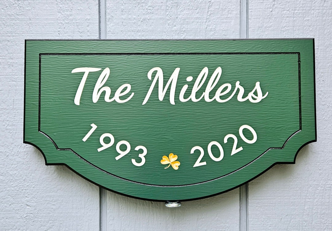 Cottage Farmhouse Sign, Cabin Personalized Engraved Address Signs ...