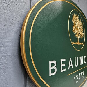 Country Estate Property Name Sign Hanging From Wood and Wrought Iron ...