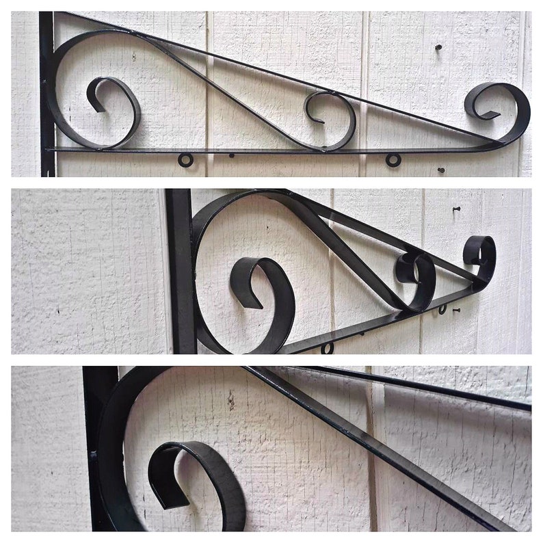 Hanging Sign Metal Scroll Bracket, Decorative Scroll Bracket, Measuring ...