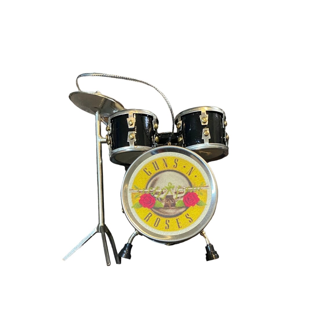 Guns and Roses Slash Axel Custom Made Christmas Ornament XMAS Drum Kit ...