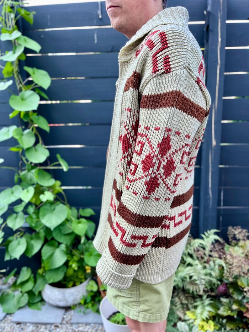 Vintage the DUDE (the Big Lebowski) Shawl-collar Cardigan Sweater by ...