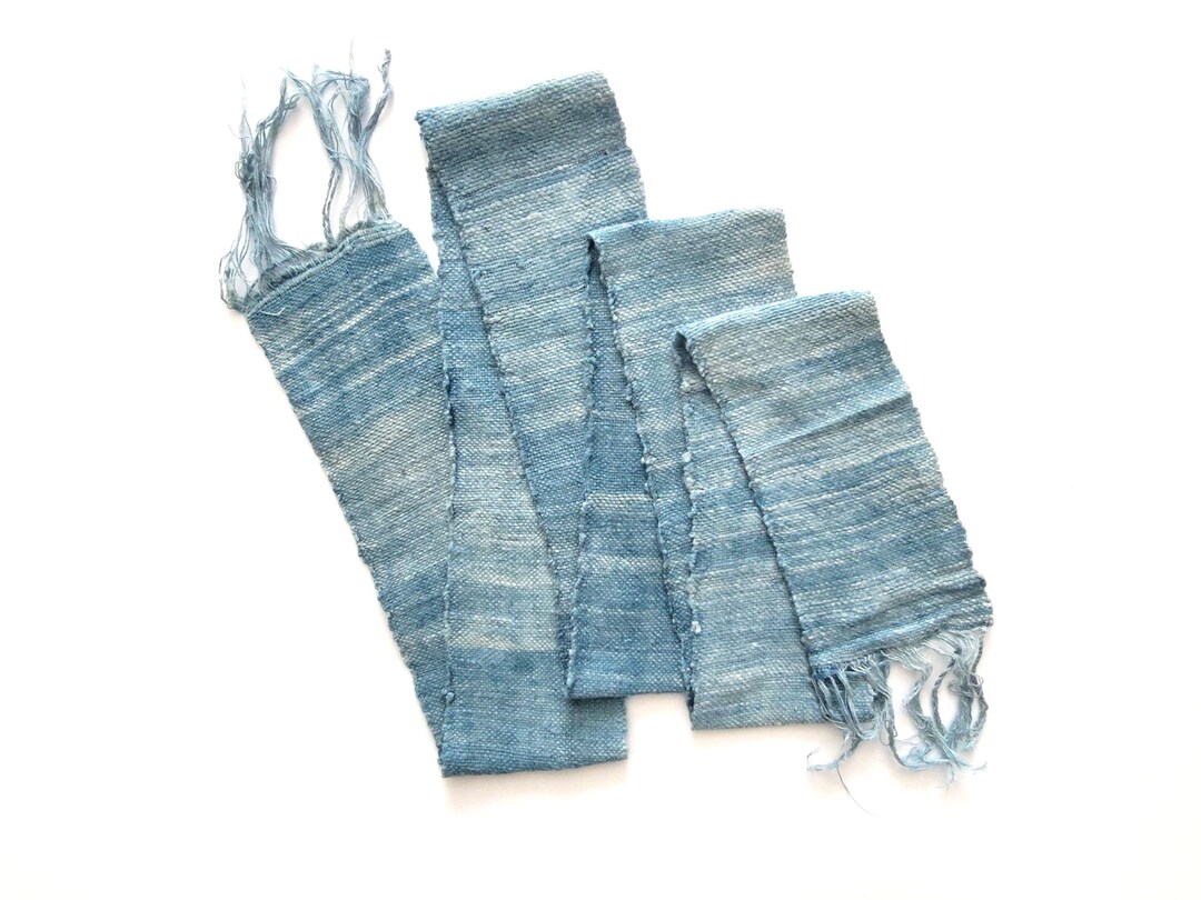 Vintage Indigo Mud Cloth, Vintage Cotton Fabric, Vintage Lightweight ...