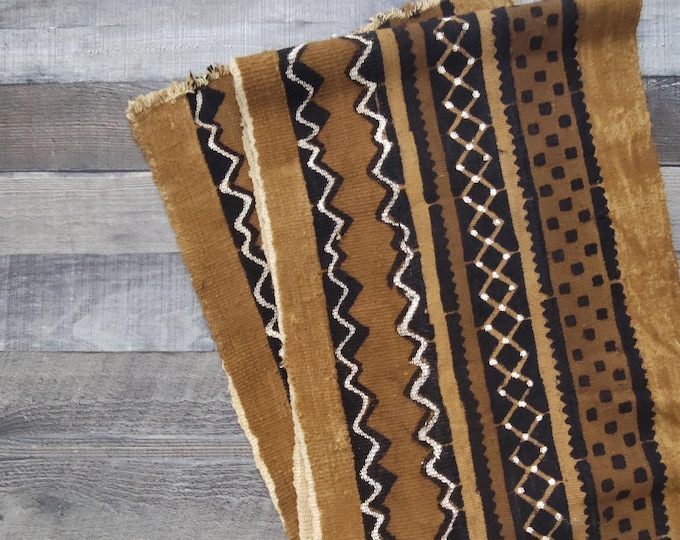 Authentic African Mudcloth Fabric, Mudcloth Fabric Strip - Ref: Approx ...