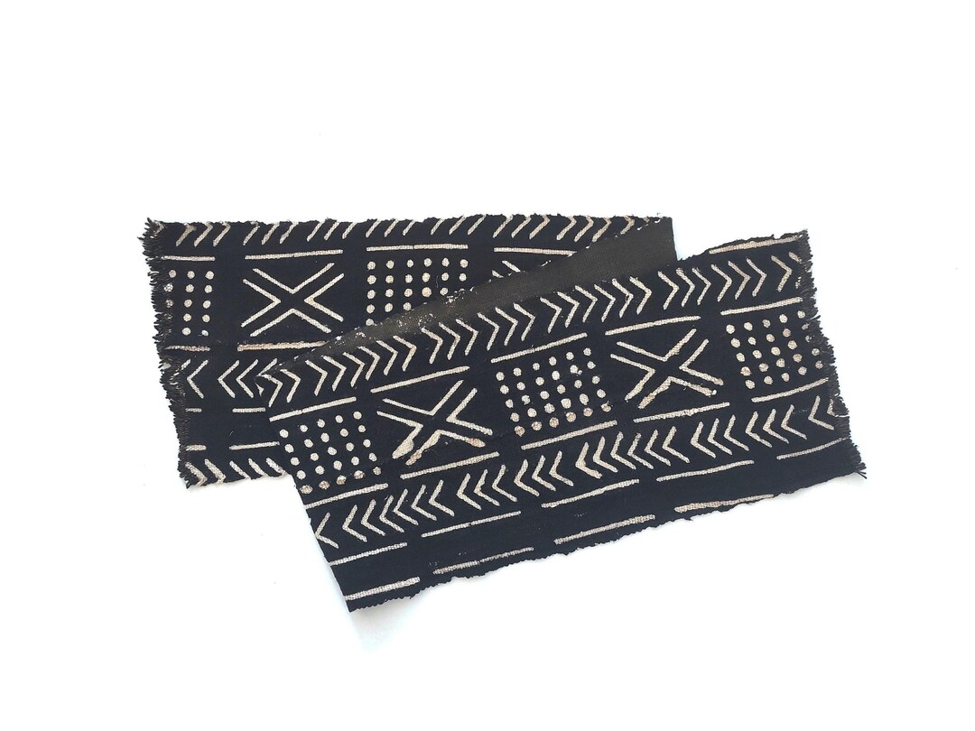 Authentic African Mudcloth Fabric, Mud Cloth Fabric Strip Ref: Approx ...