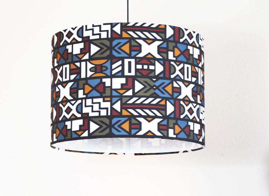 African Lampshade, Tribal Lampshade, Ndebele Inspired Pendand Lamp ...