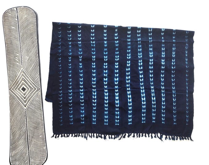 Authentic African Indigo Mudcloth, Indigo Mudcloth Fabric, Indigo Boho ...