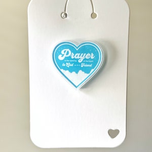 Prayer Pin, Heart, Bible Verse Pin, Christian, Pins, Faith Pins ...