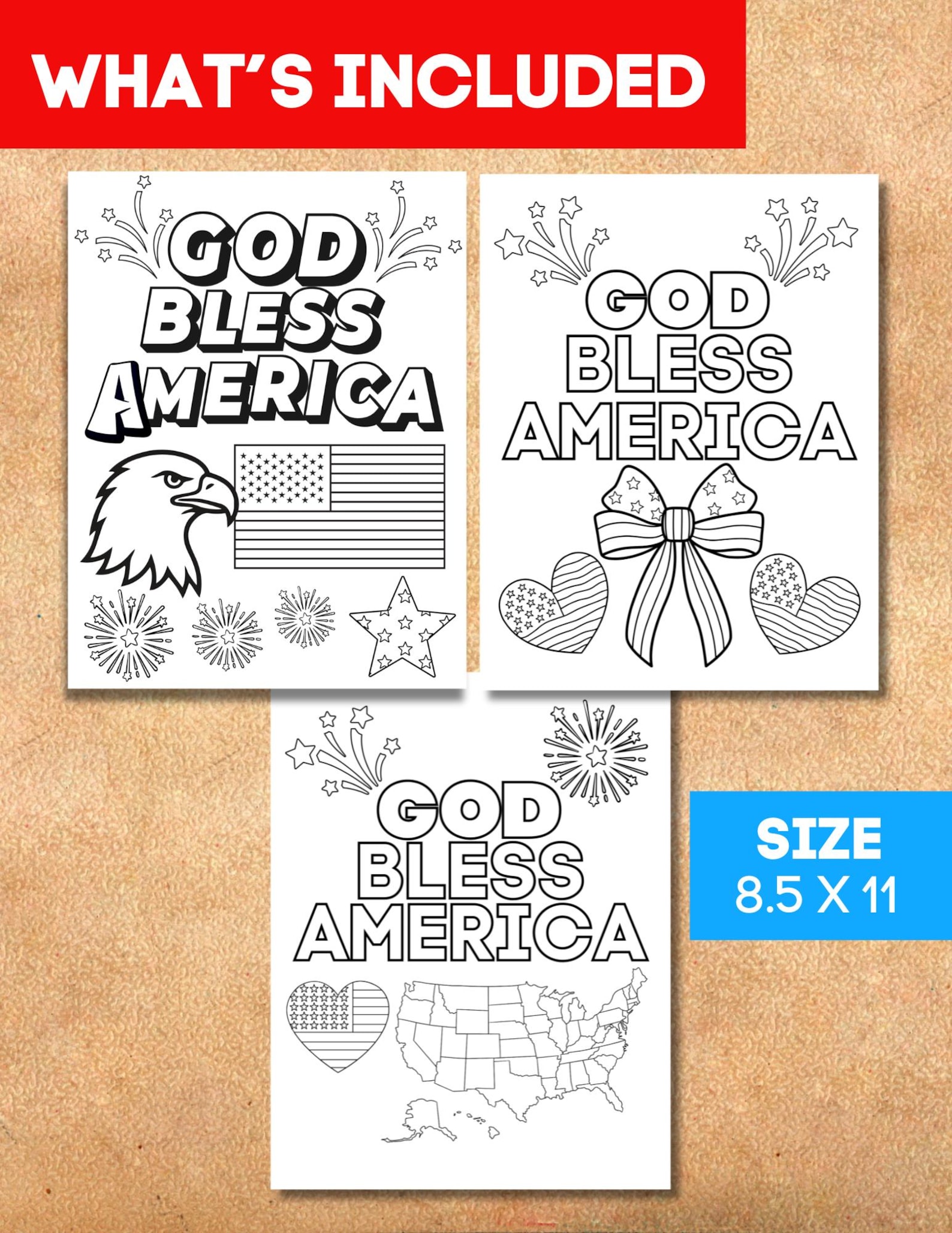 4th of July Scripture Coloring Pages, God Bless America, Bible Activity ...