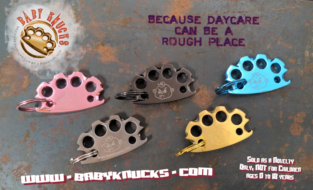 Babyknucks Mini Brass Knuckles Charm Key Ring Bottle Opener, Custom ...
