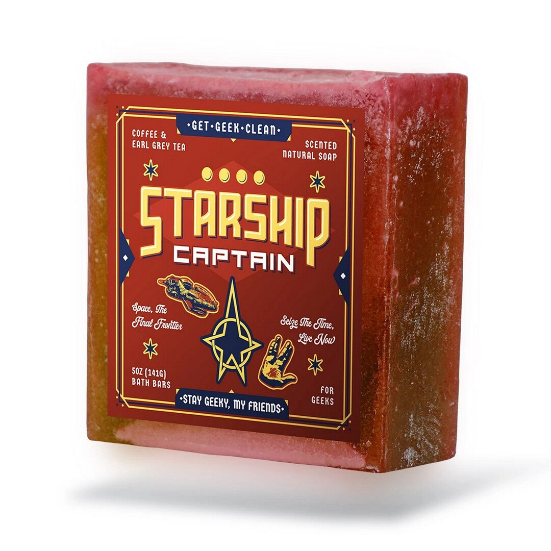 Get Geek Clean Starship Captain Soap Star Trek Picard Kirk Janaway ...