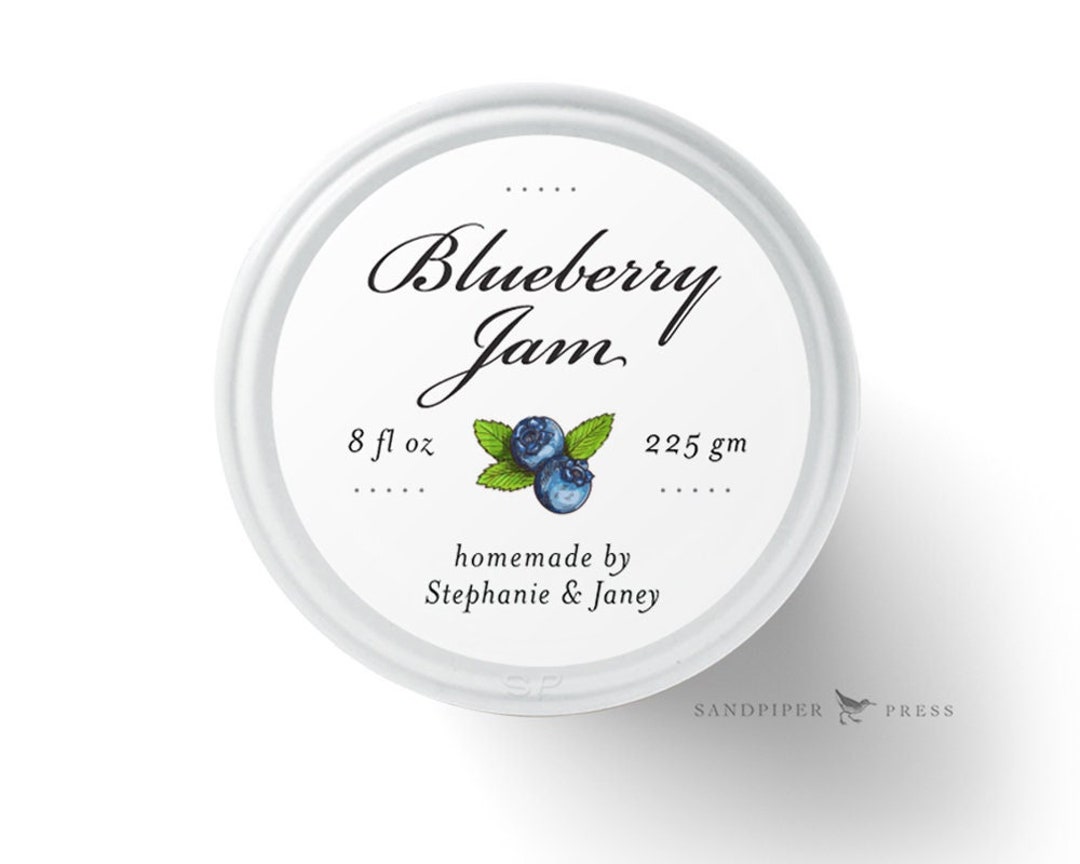Blueberry Labels - Custom Matte Waterproof Stickers, Personalized for ...