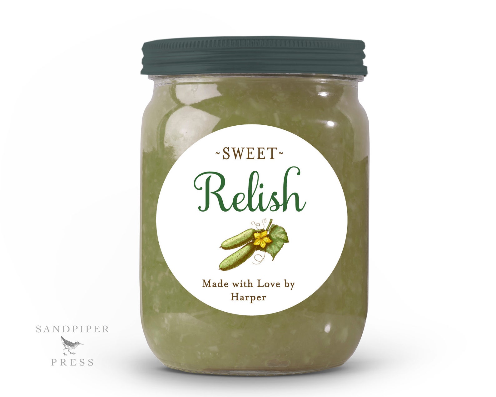 Custom Pickle Labels, Printed Personalized Stickers for Canning ...