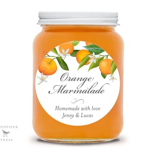Orange Marmalade Labels, Custom Printed Personalized Stickers for ...